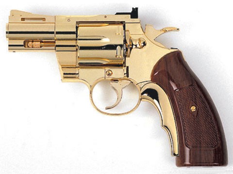 KWC PYTHON 357左輪GAS GUNS-金色