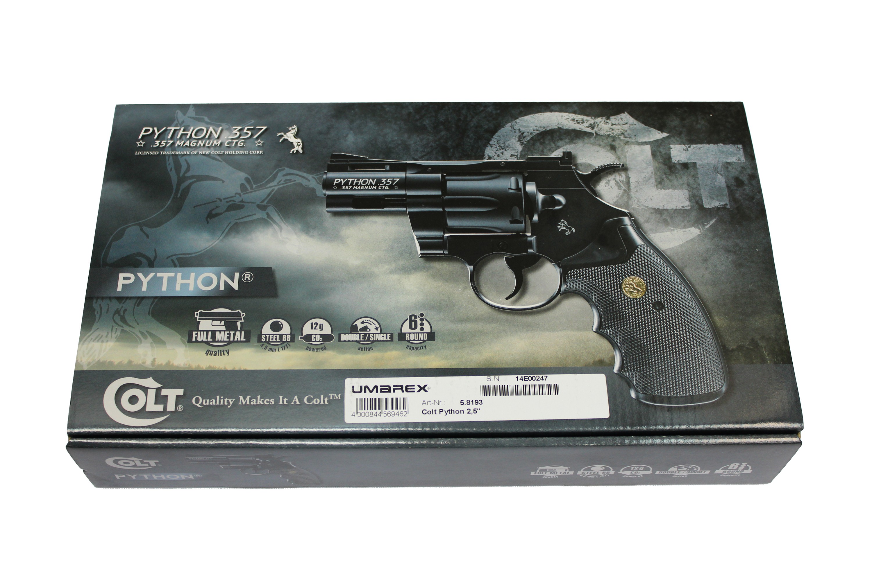 UMAREX - PYTHON .357 2.5" CO2 4.5mm